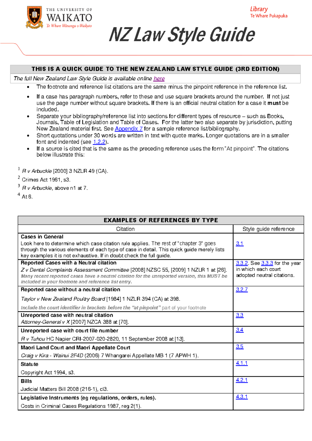 Style guide - If a case has paragraph numbers, refer to these and use ...