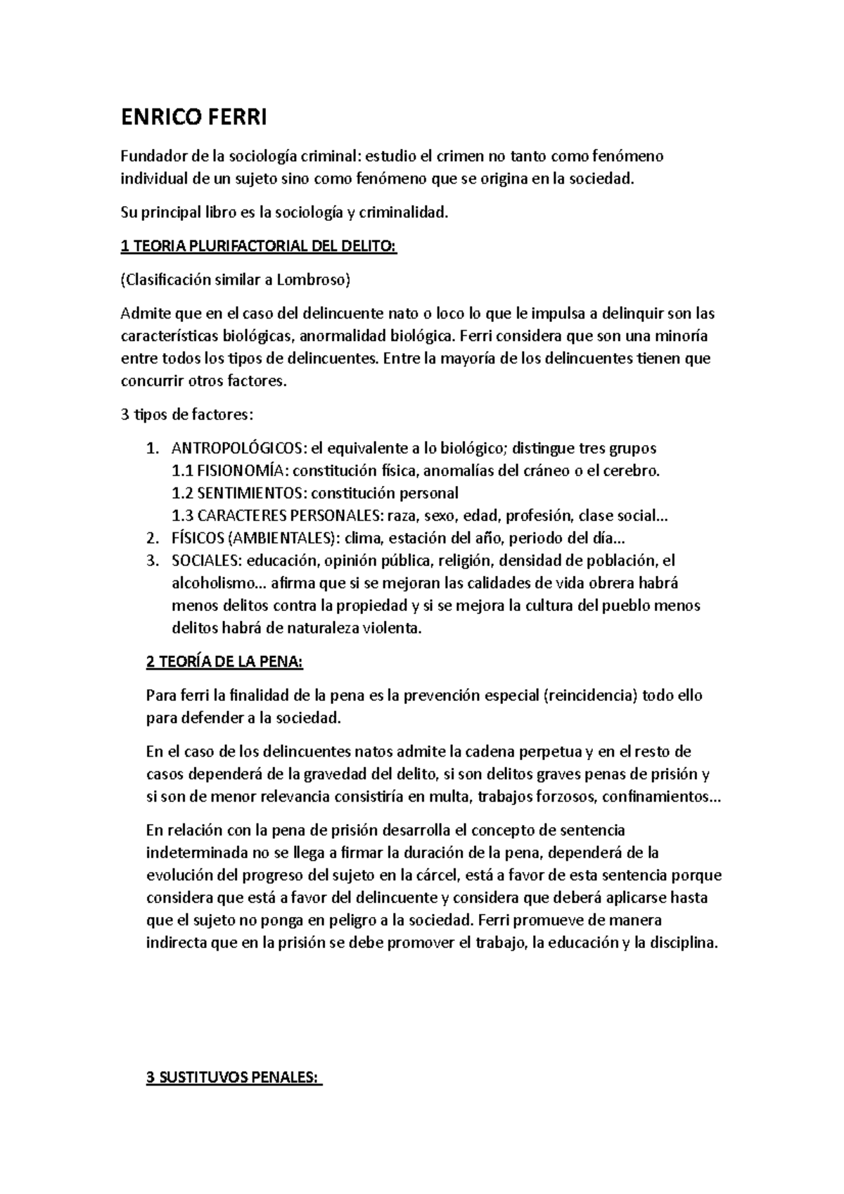 Enrico Ferri Y Rafael Garófalo - ENRICO FERRI Fundador de la sociología ...