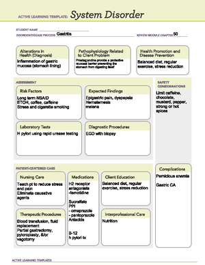 Cystic Fibrosis System Disorder - ACTIVE LEARNING TEMPLATES System ...