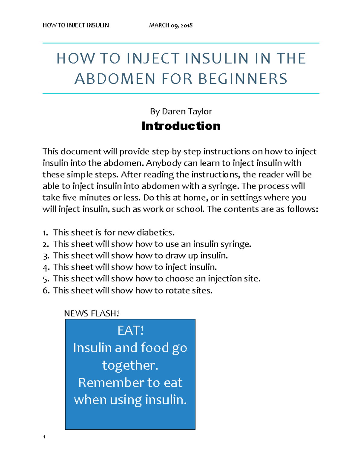 How to Inject Insulin in the Abdomen For Beginners - HOW TO INJECT ...