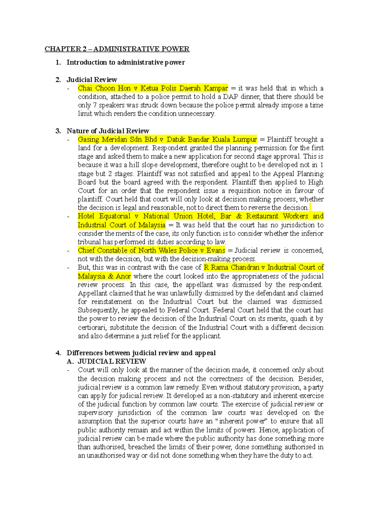 Chapter 2 - Administrative Power - CHAPTER 2 – ADMINISTRATIVE POWER ...