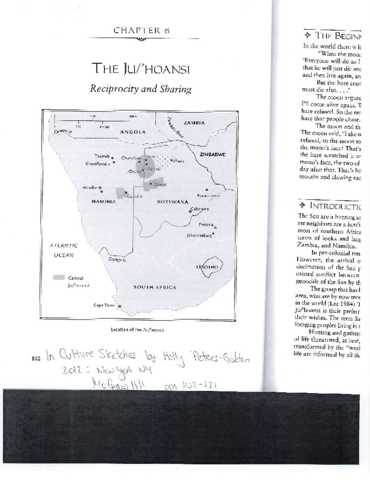 Peters Golden 2009 , Juhoansi - HIST 102 - Studocu