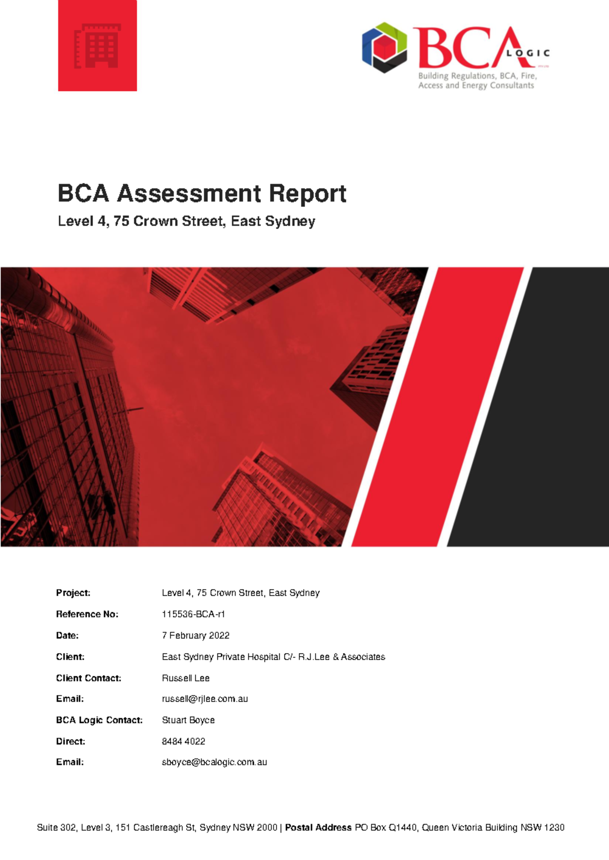 115536-BCA-r1 - NCC 2022 - Suite 302, Level 3, 151 Castlereagh St ...