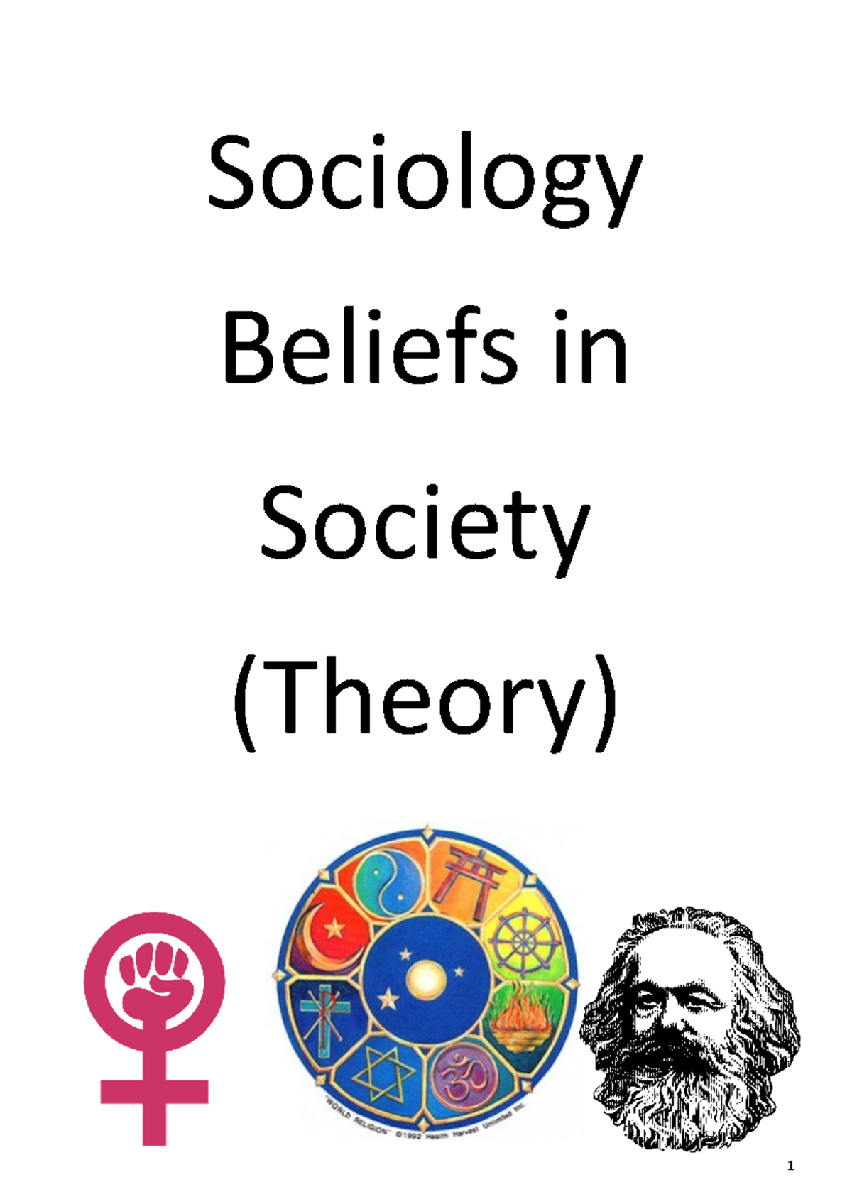Sociology Beliefs in Society Theory - Sociology Beliefs in Society ...