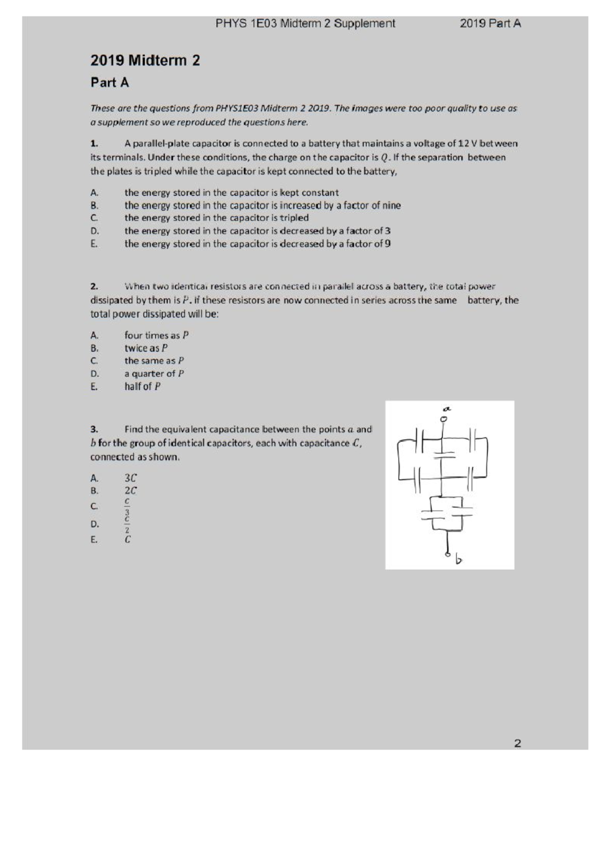 1E03 2019 Test 2 - test - 1E03 - Studocu