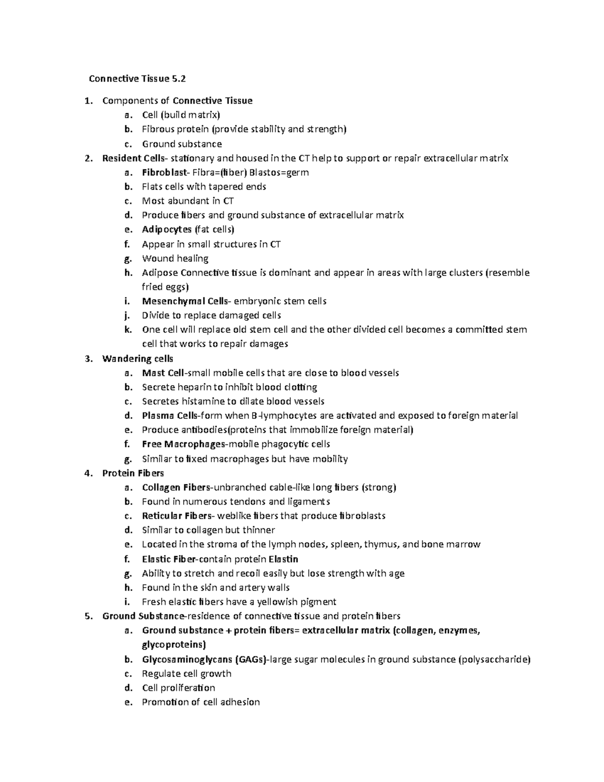 Connective Tissue Classification and Lecture pt. 1 - Connective Tissue ...