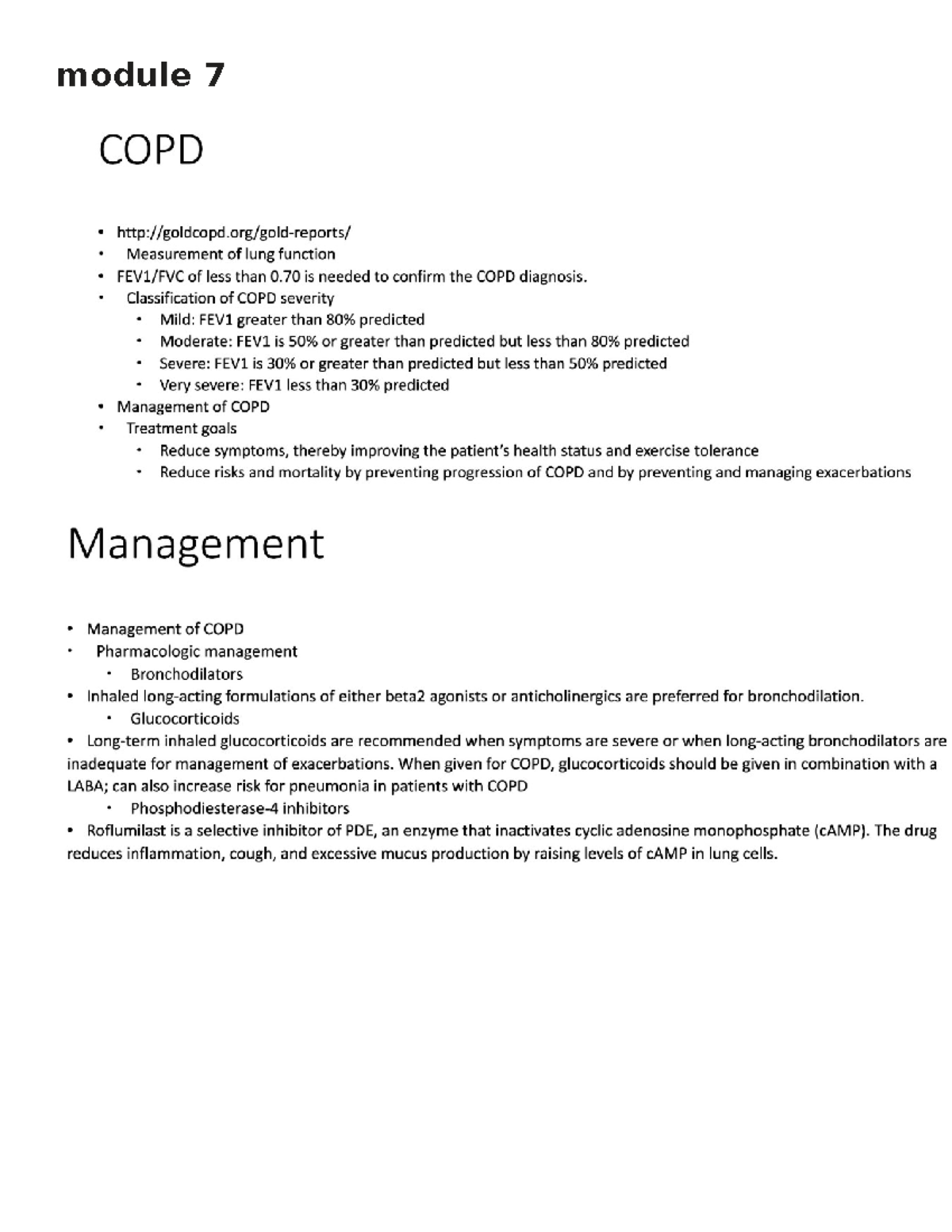 Module 7 summary - notes - NURS 5340 - module - Studocu