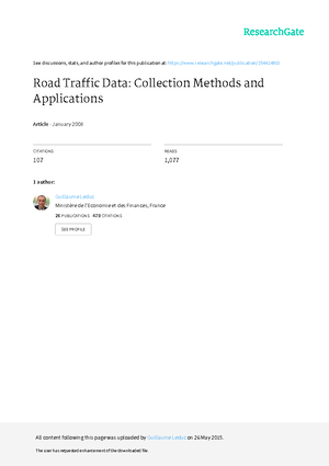 Traffic Engineering-I (UG) Class Note - IIT Kharagpur | Traffic ...