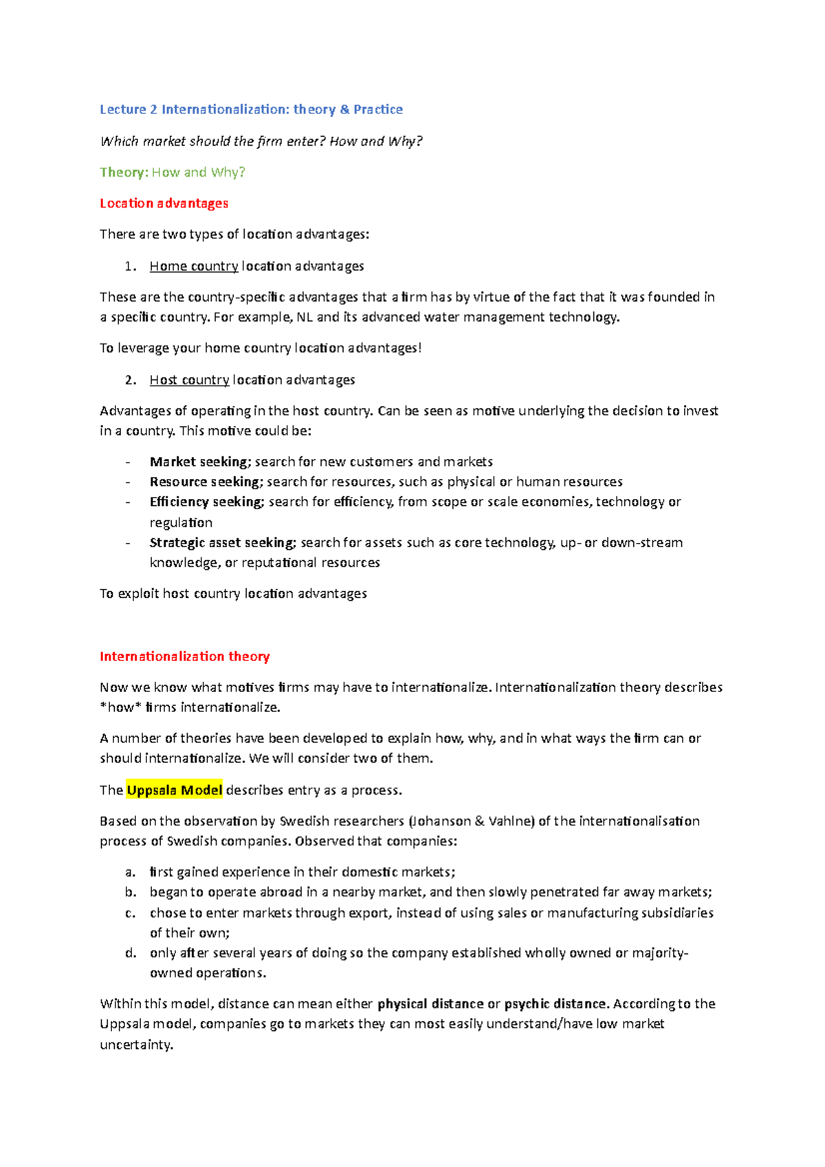 Lecture 2 ISM Internationalization - For example, NL and its advanced ...
