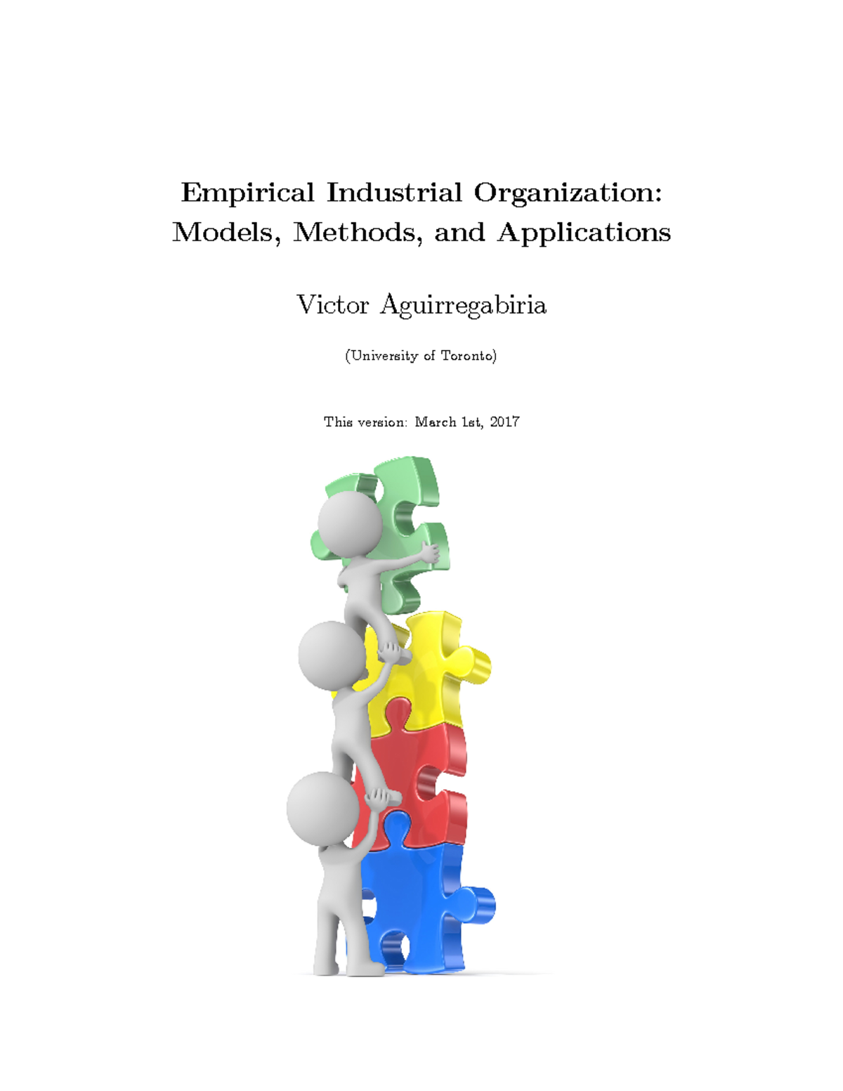 Empirical Industrial Organization Models - Empirical Industrial ...