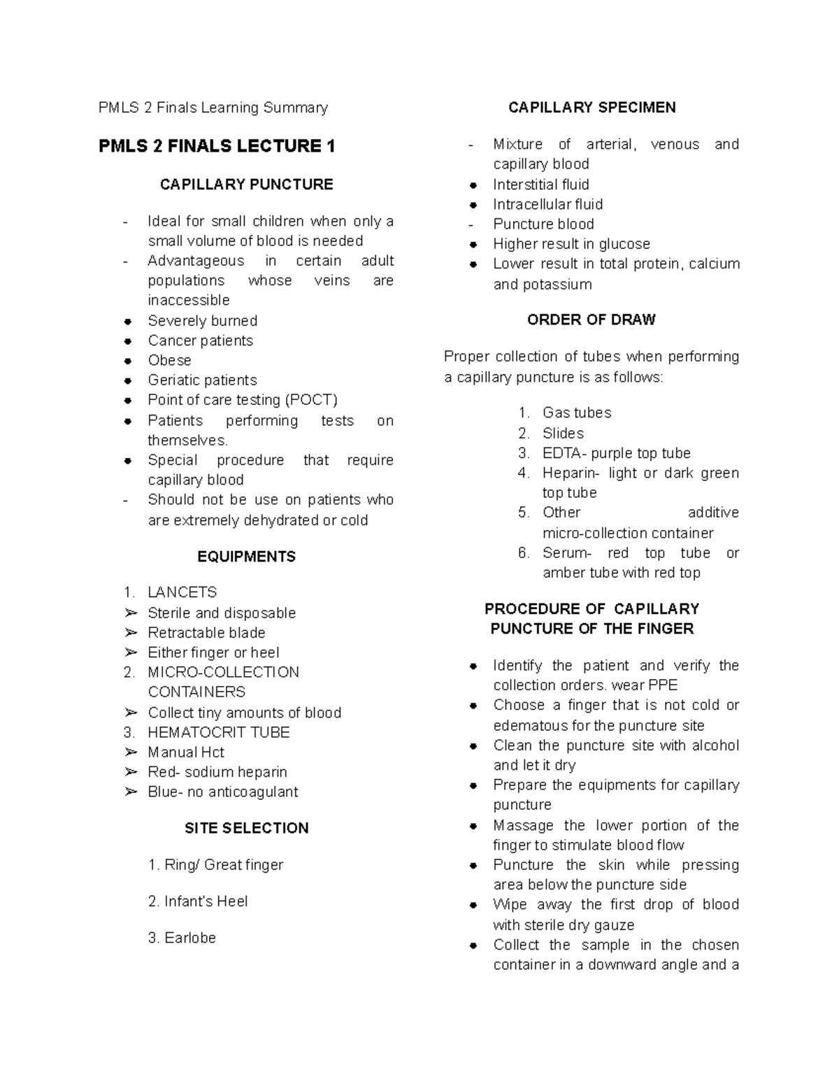PMLS 2 Finals Learning Summary - PMLS 2 Finals Learning Summary PMLS 2 FINALS LECTURE 1 ...