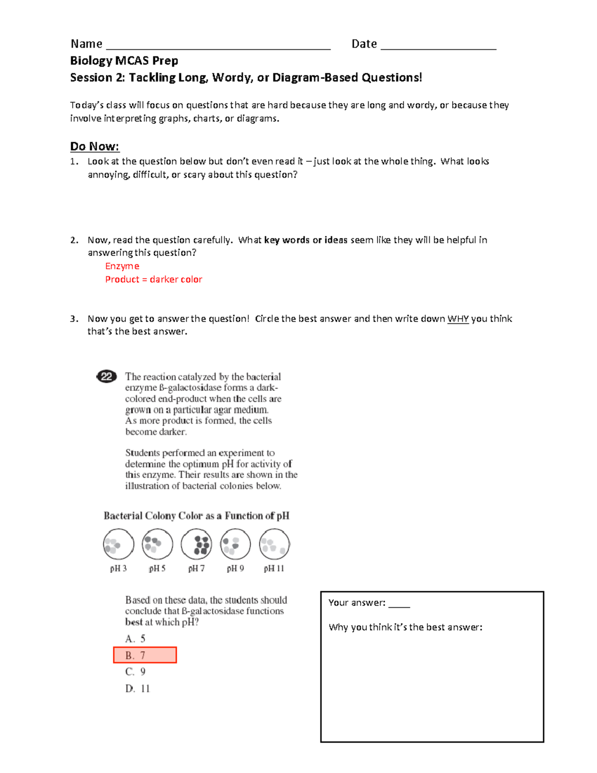 Prep Long MC Questions Answer Key - Name ...