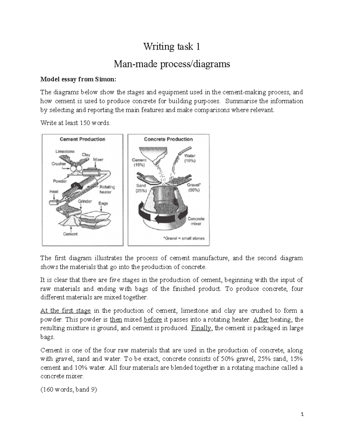 Writing task 1-diagram manmade - Writing task 1 Man-made process ...