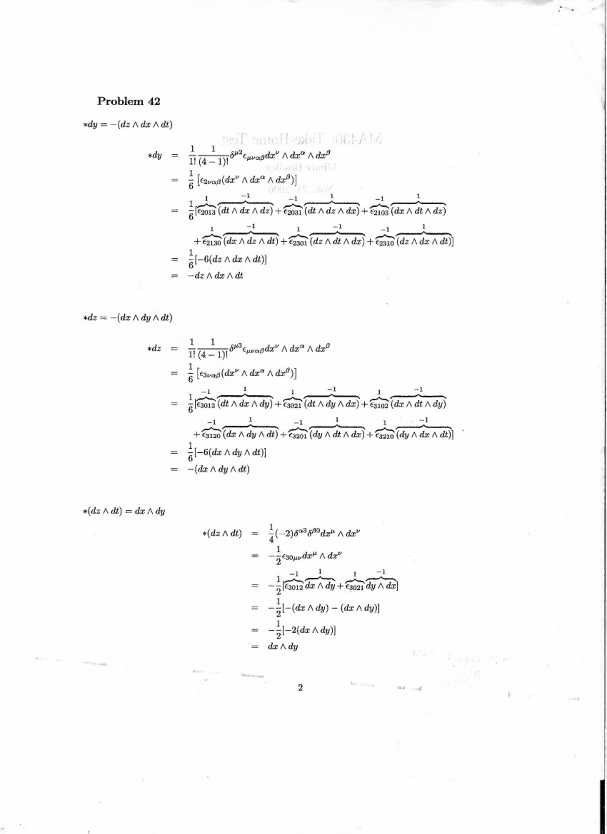Seminar assignments Solutions 42-48 - Problem 42 tdy My ll l l 1 ...