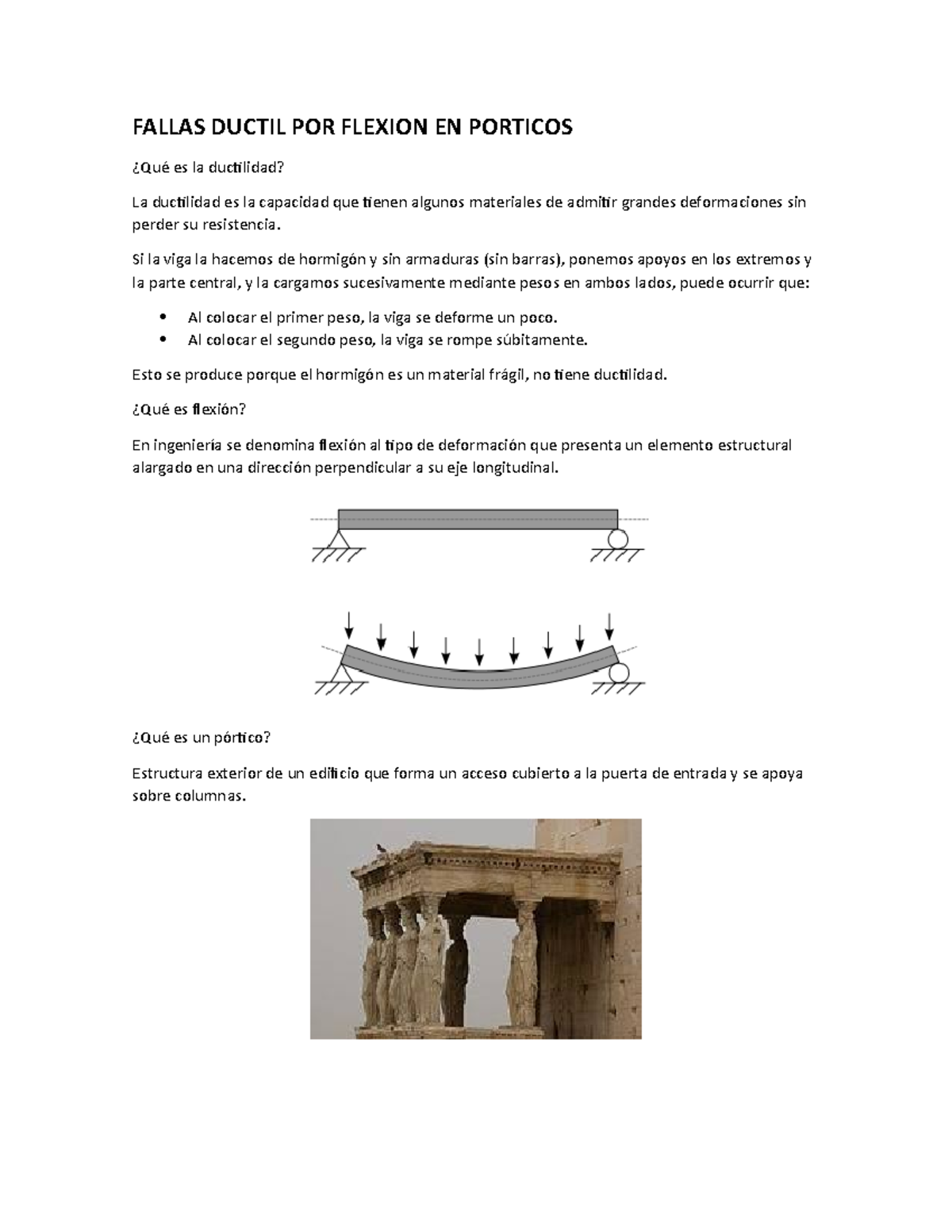 Fallas Ductil POR Flexion EN Porticos - FALLAS DUCTIL POR FLEXION EN ...