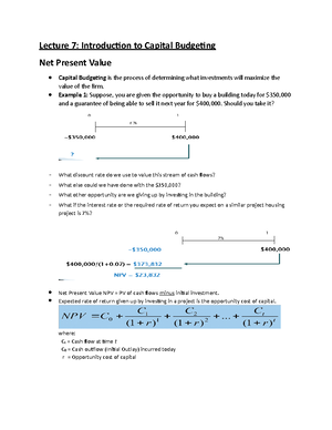 Lecture 6 - Professor Isaac Otchere - Lecture 6: Valuing Stocks Stocks ...