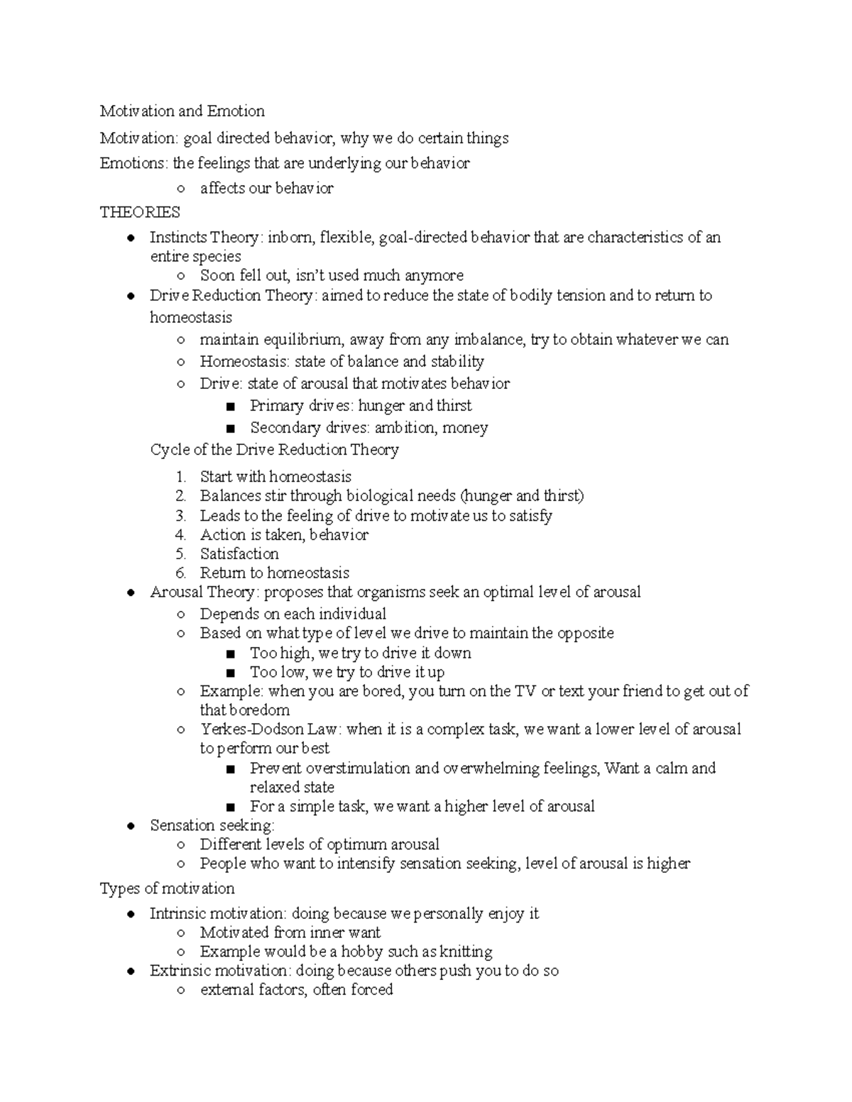 PSYCH 101 TEST 3 - VERY DETAILED REVIEW SHEET FOR THE FINAL ...