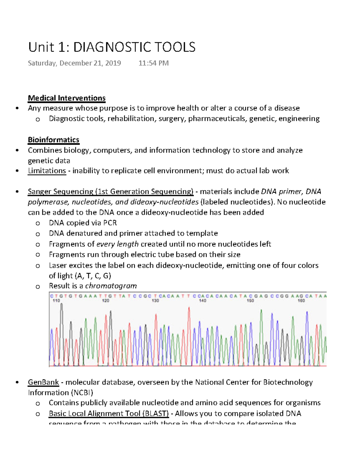 Unit 1 Diagnostic Tools-1 - Medical Interventions Any measure whose ...