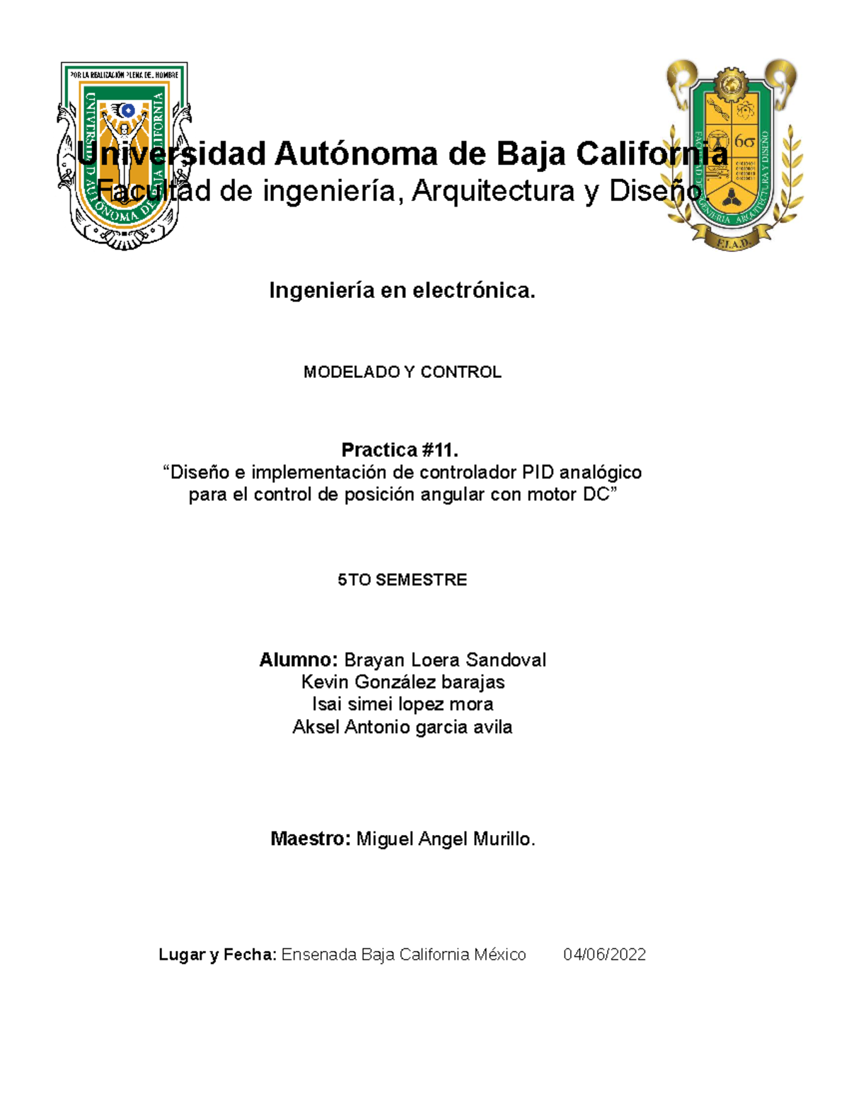 Practica #11 - uabc - Universidad Autónoma de Baja California Facultad de ingeniería ...