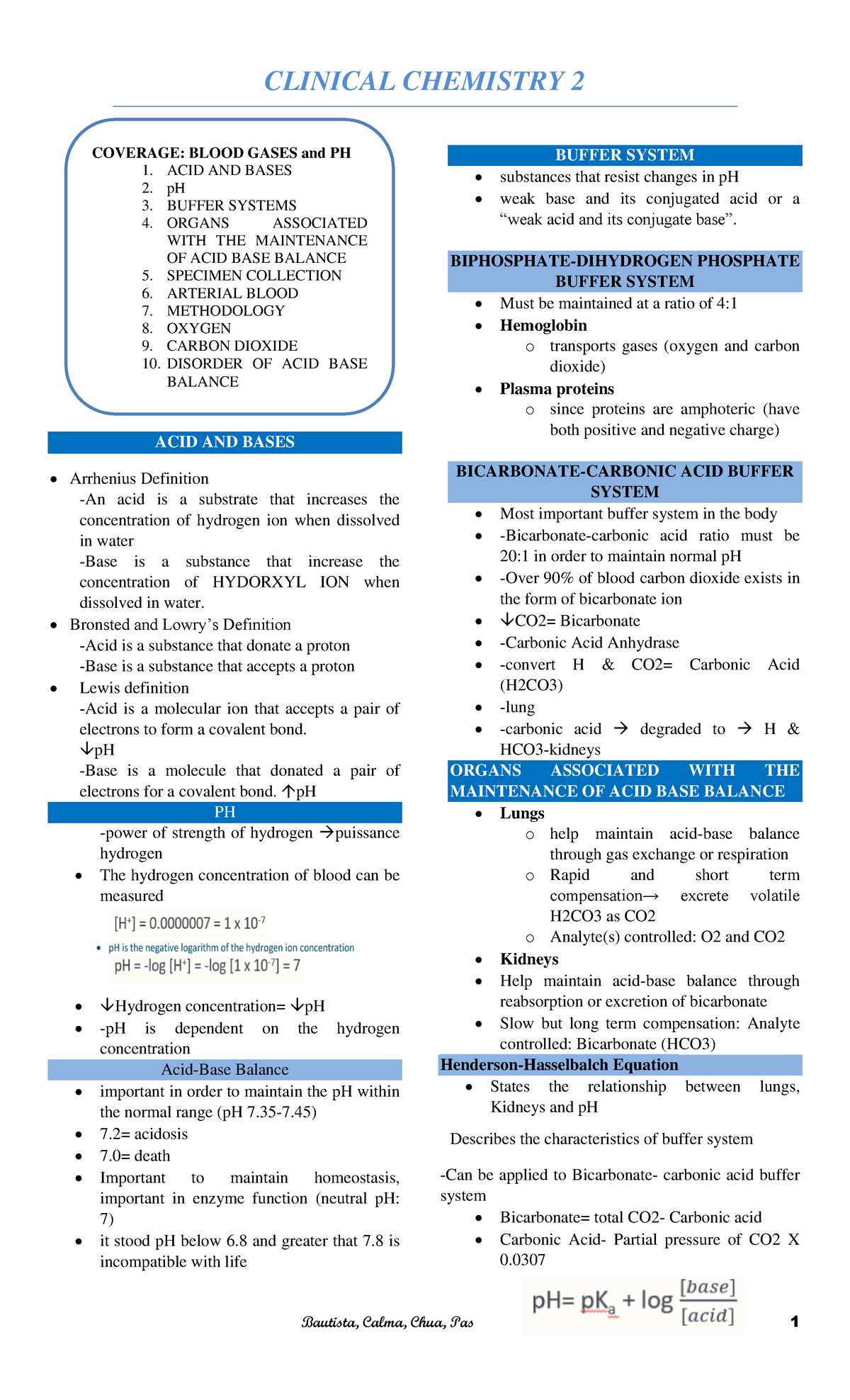 Group 1-PH AND Blood Gases - ACID AND BASES Arrhenius Definition -An ...