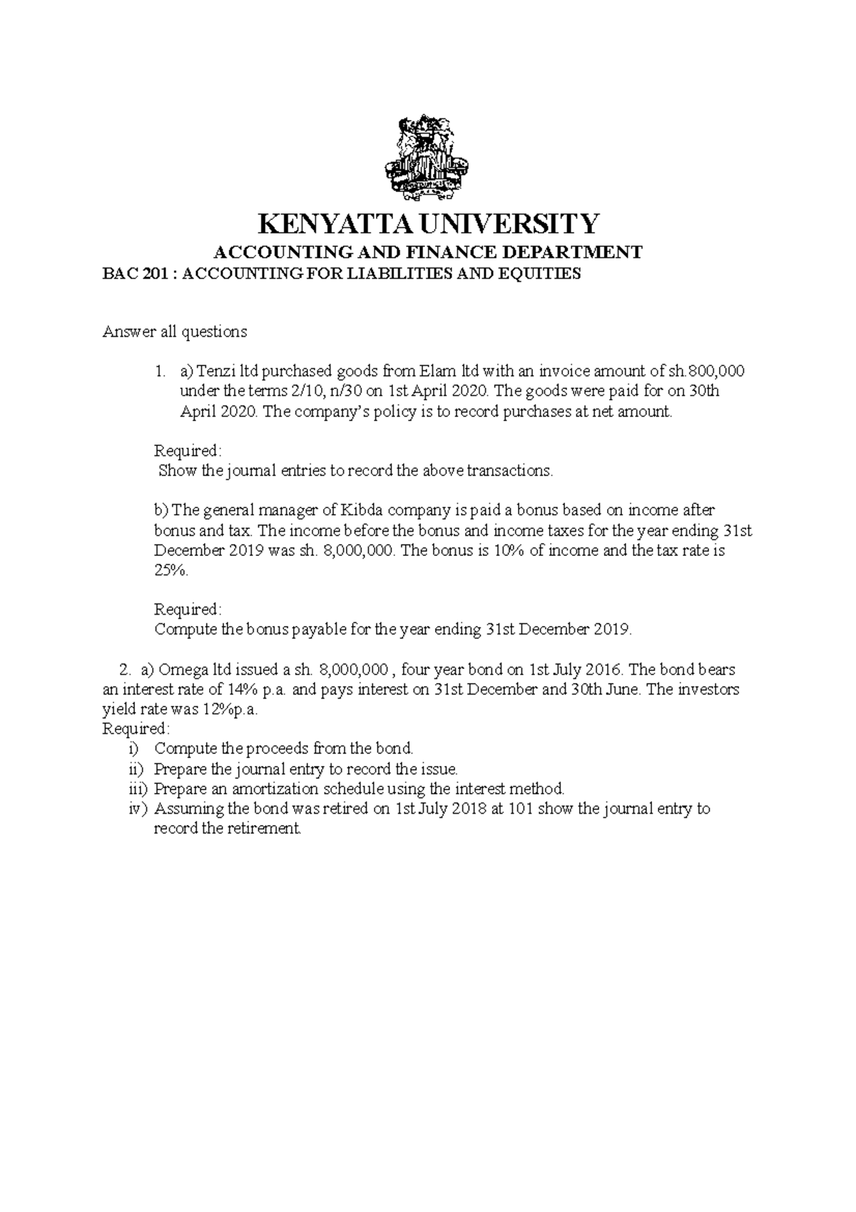 BAC 201 2 21-22A1 - KENYATTA UNIVERSITY ACCOUNTING AND FINANCE ...