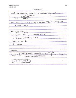 W7 Vapor Compression System Analysis - Refrigeration Engineering - Studocu