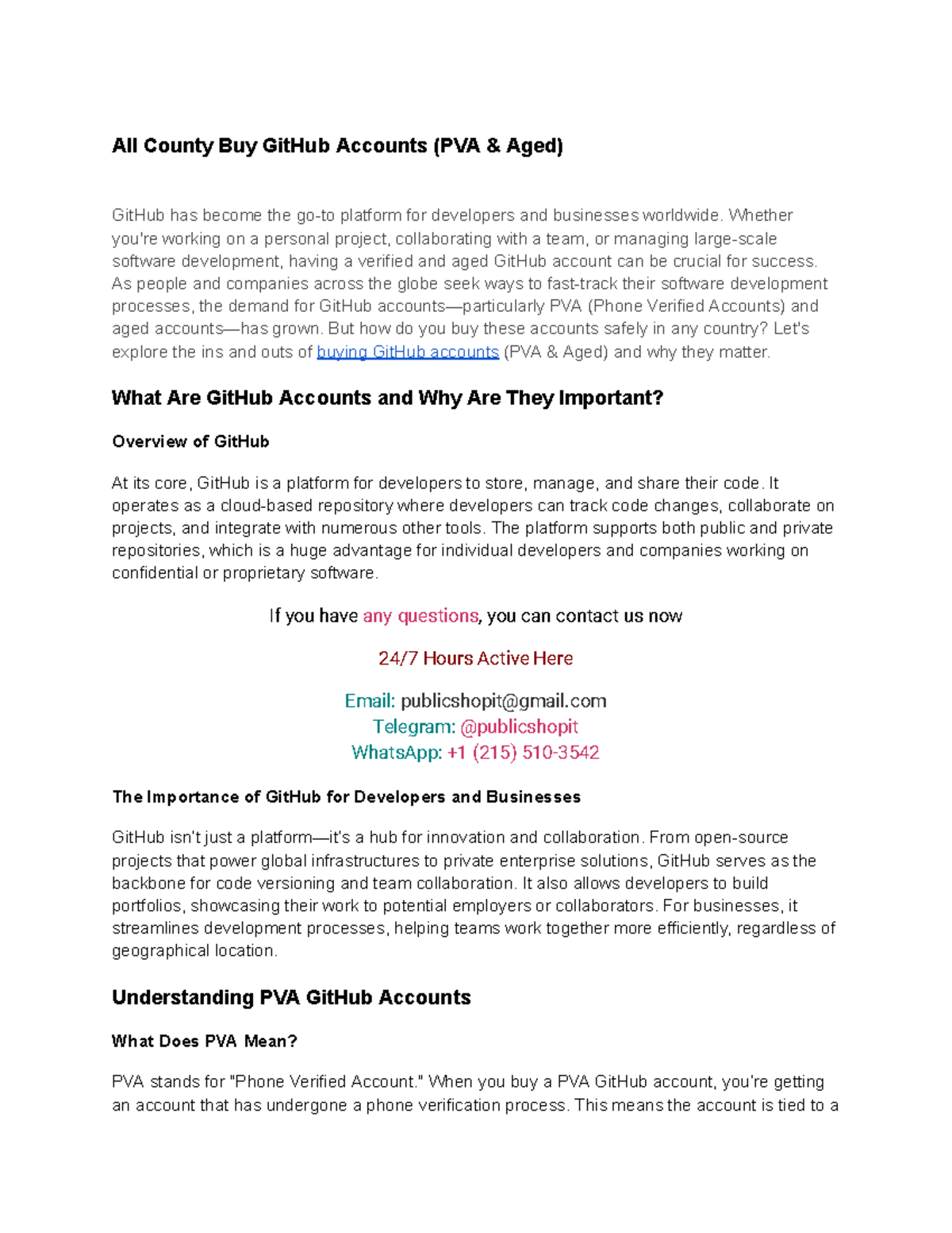 All County Buy Git Hub Accounts (PVA & Aged) - All County Buy GitHub ...