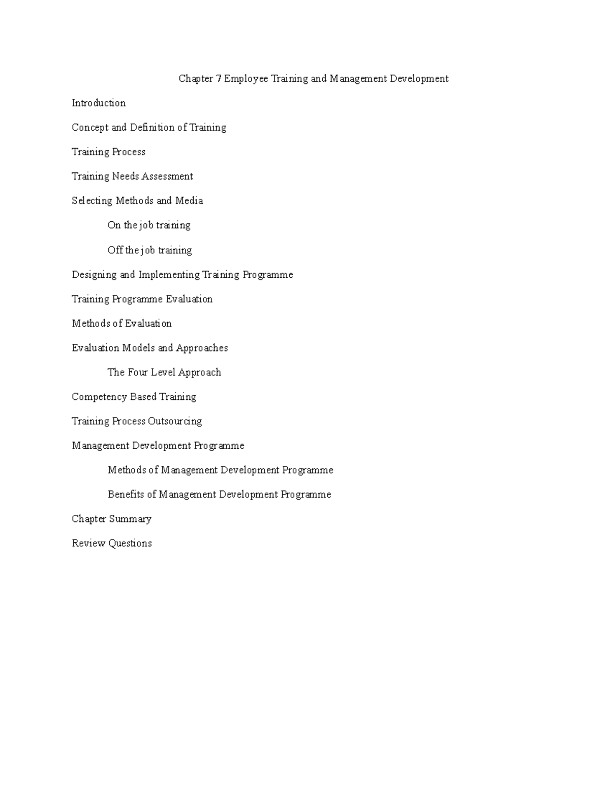 Ch 7 employee training and management development 1 - Chapter 7 ...