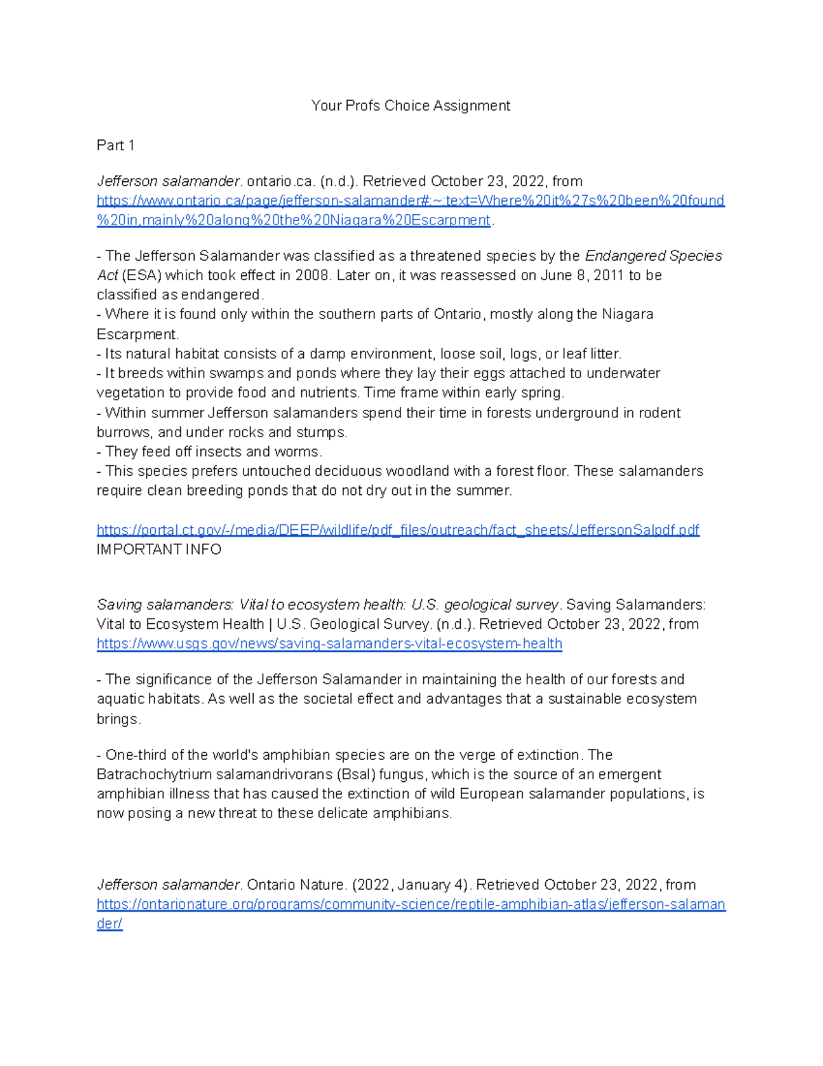 Copy of Your Profs Choice Assignment - Your Profs Choice Assignment ...