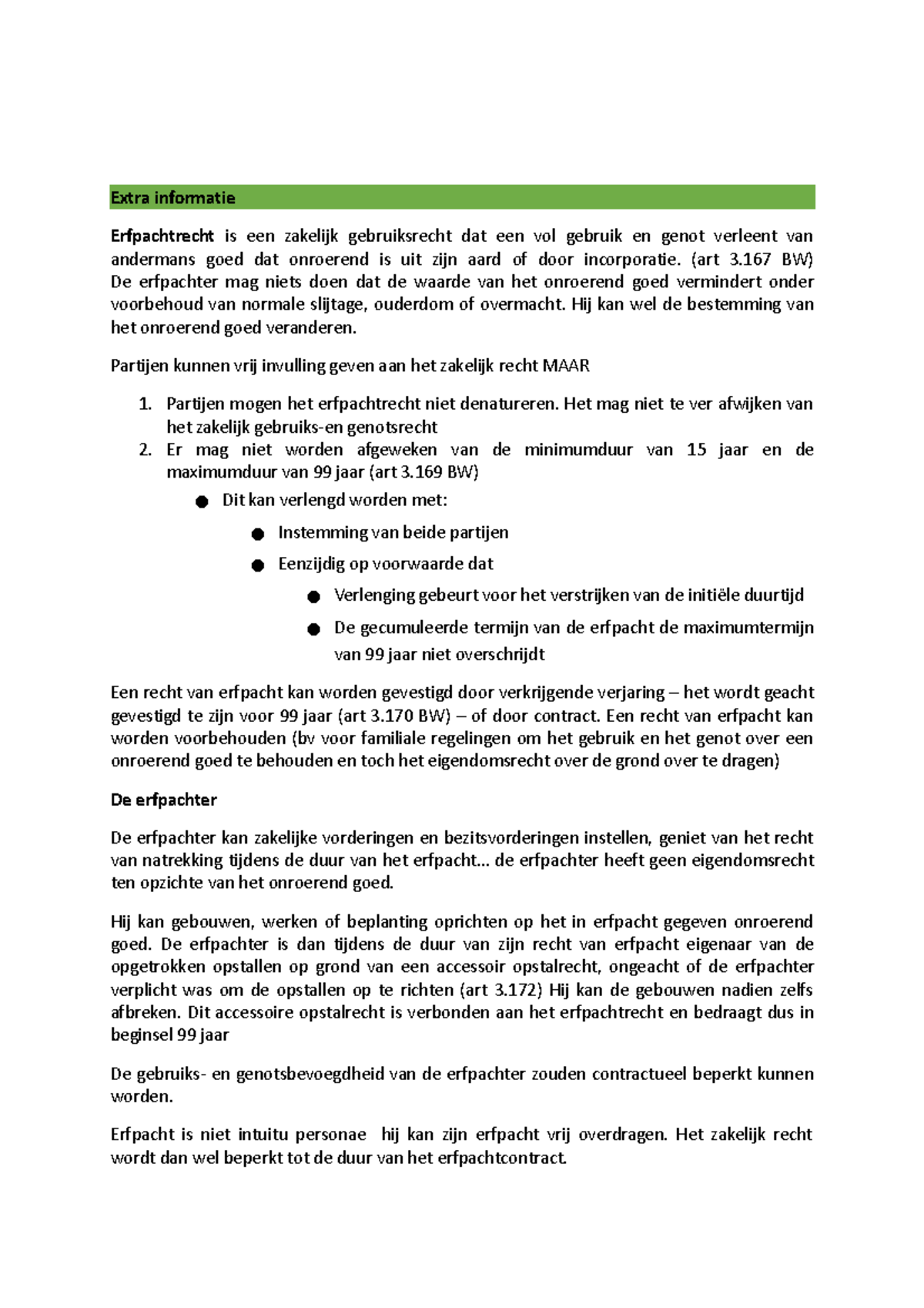OG 3 goederen - notas van in de OG en eigen aanvullingen vanuit boek ...