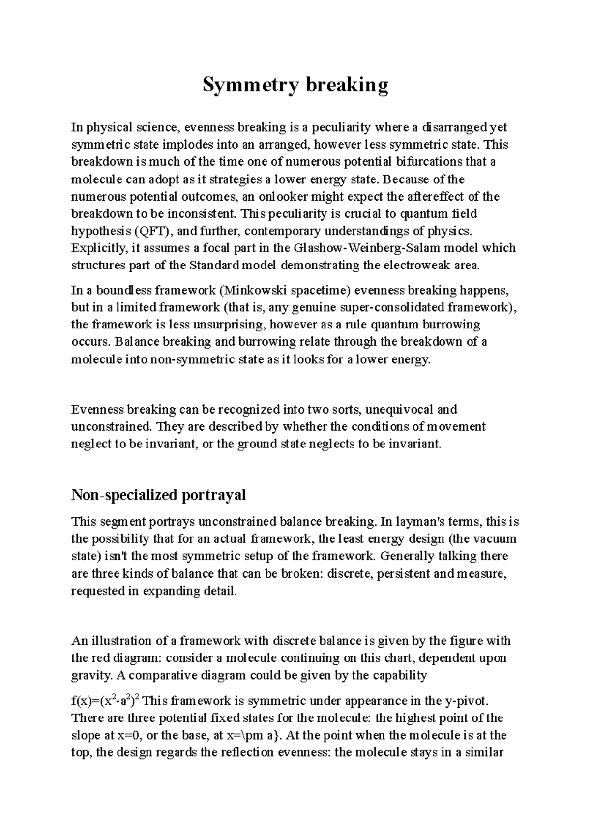 Symmetry breaking - Ifah - Symmetry breaking In physical science ...