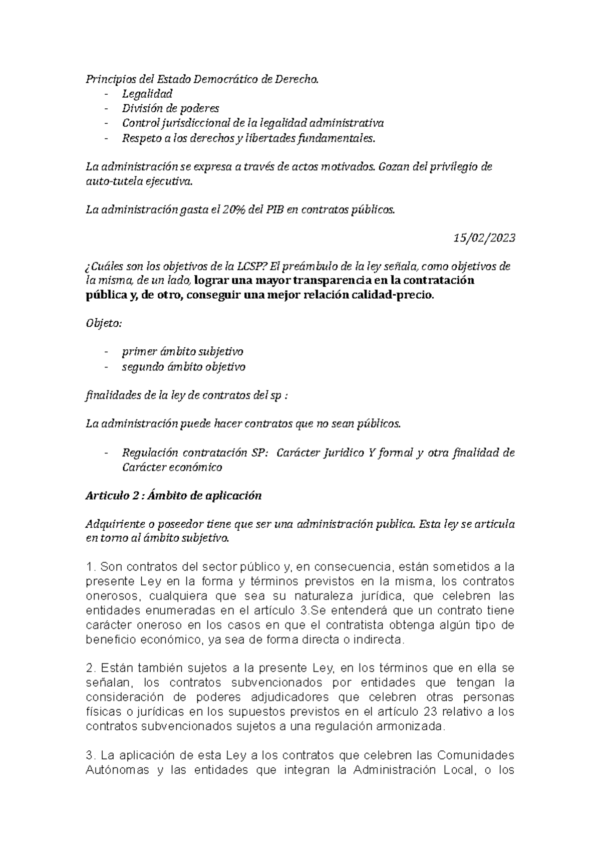 Contratos Públicos - Principios del Estado Democrático de Derecho ...