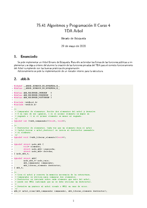 Apunte D y V ver 2020 - Algoritmo y Programación II cursos P. Calvo 7504/9512/7541/ 2019 La ...