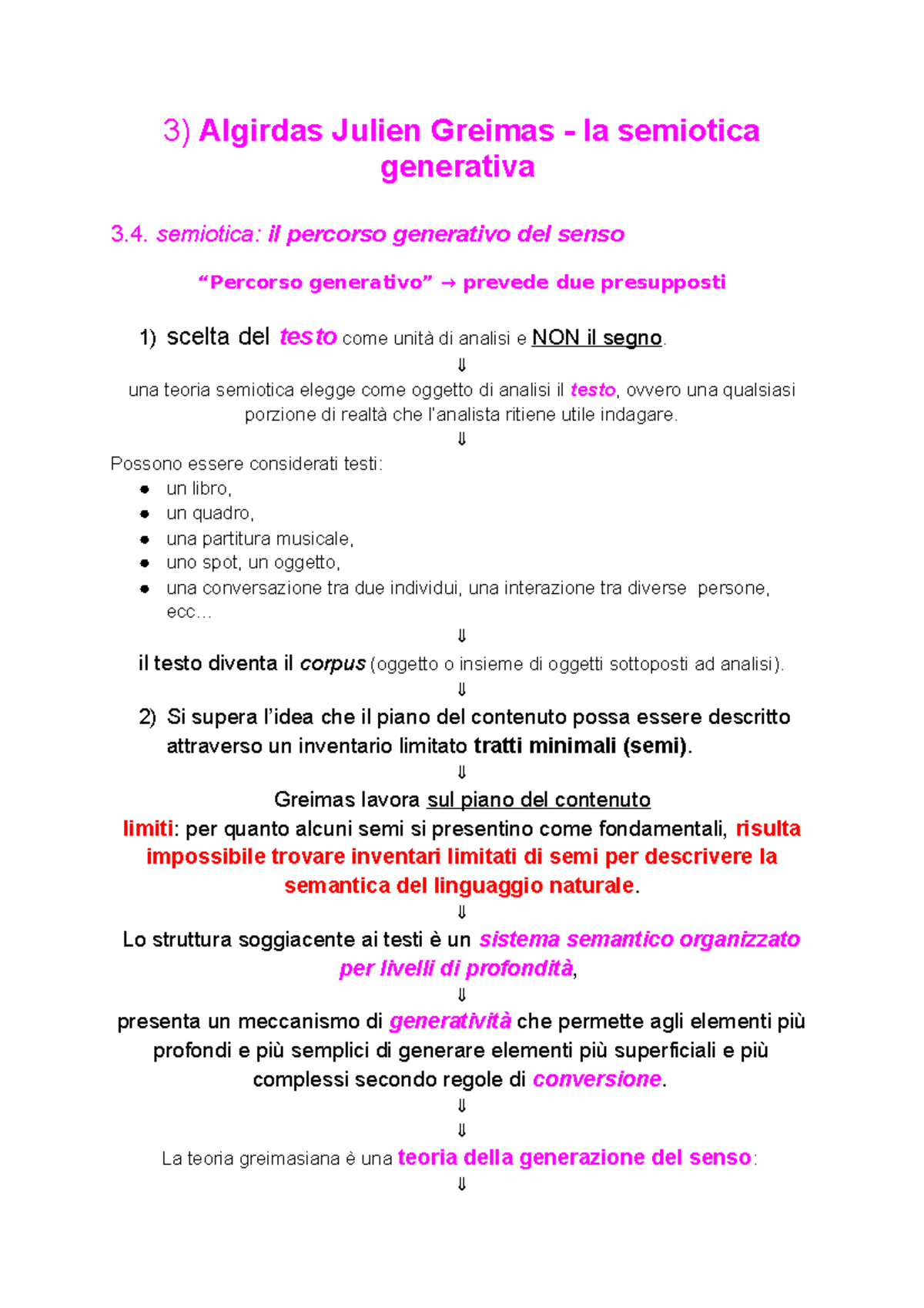 Algirdas Julien Greimas - Cap 3 - semiotica: il percorso generativo del ...