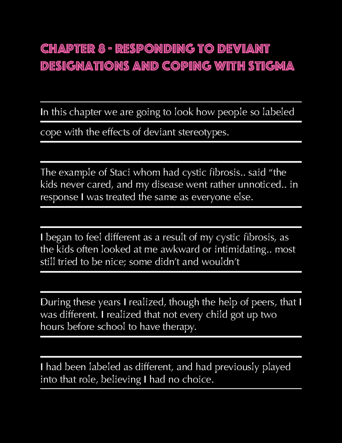 Chapter 8 SOC - notes from the book - Chapter 8 - Responding to Deviant ...