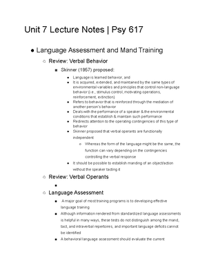 Unit 6 Lecture Notes Psy 617 - Unit 6 Lecture Notes | Psy 617 Imitation ...