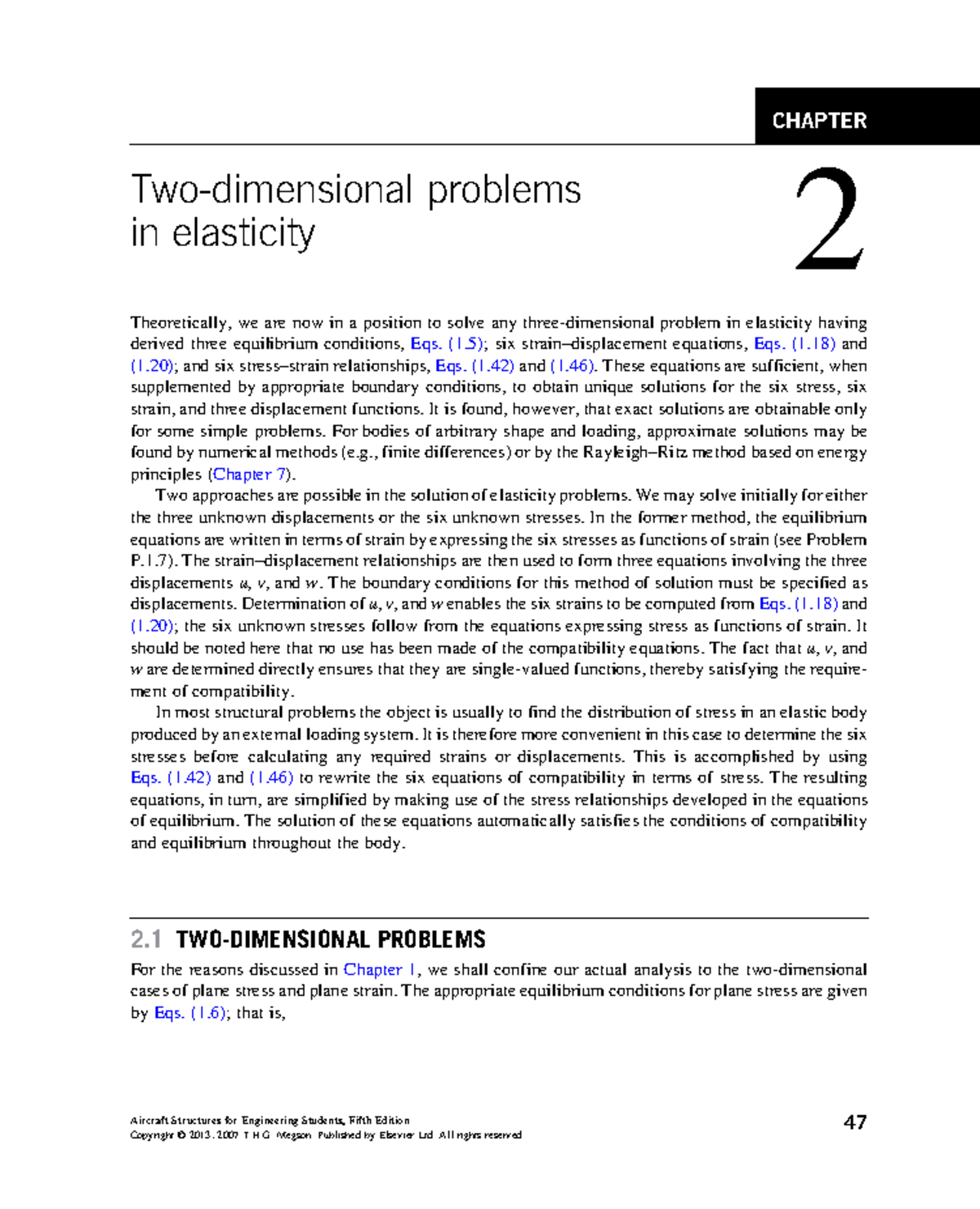 Chapter-2-Two-dimensional-problems-i 2013 Aircraft-Structures-for ...