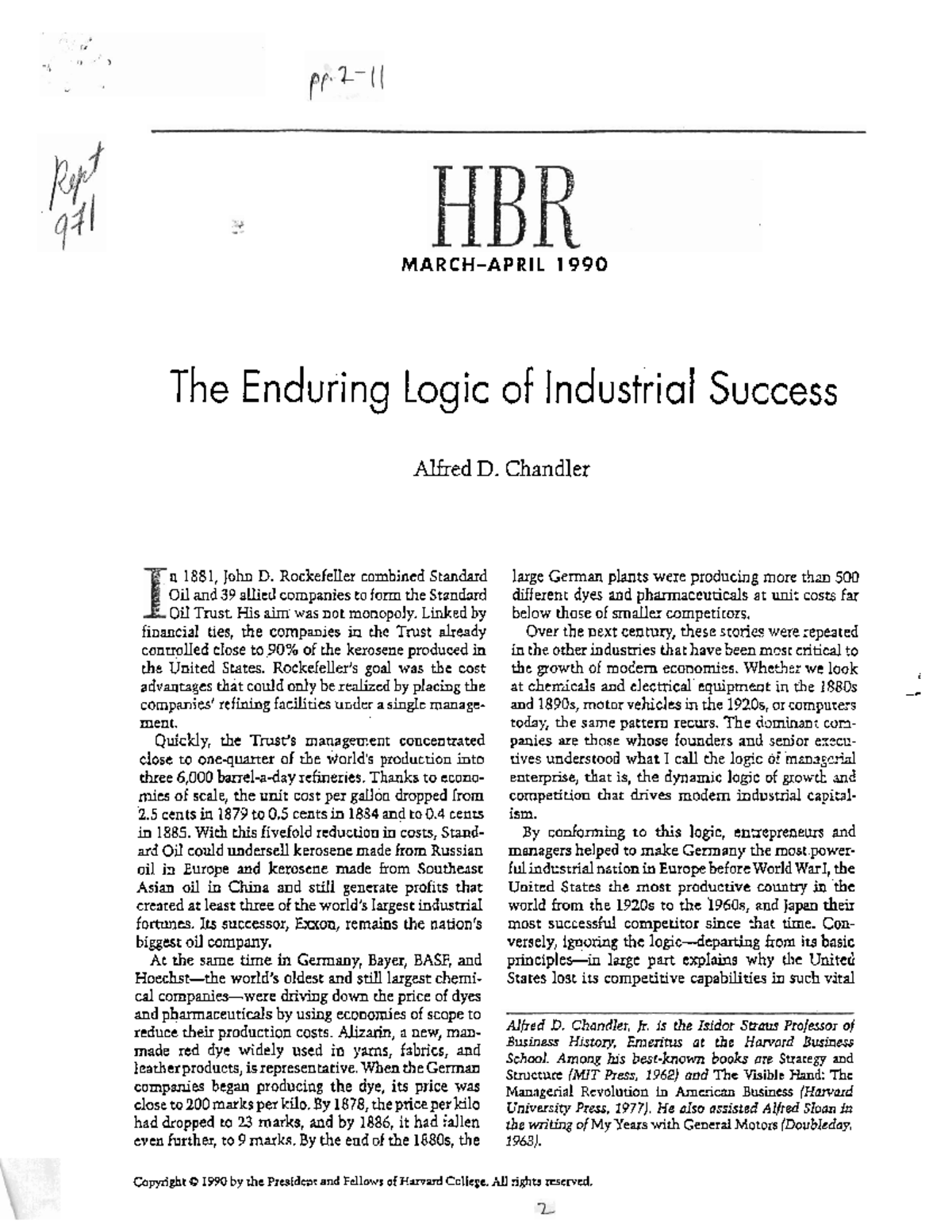 Chandler CLASSIC ARTICLE - Comm210 - Concordia - Studocu