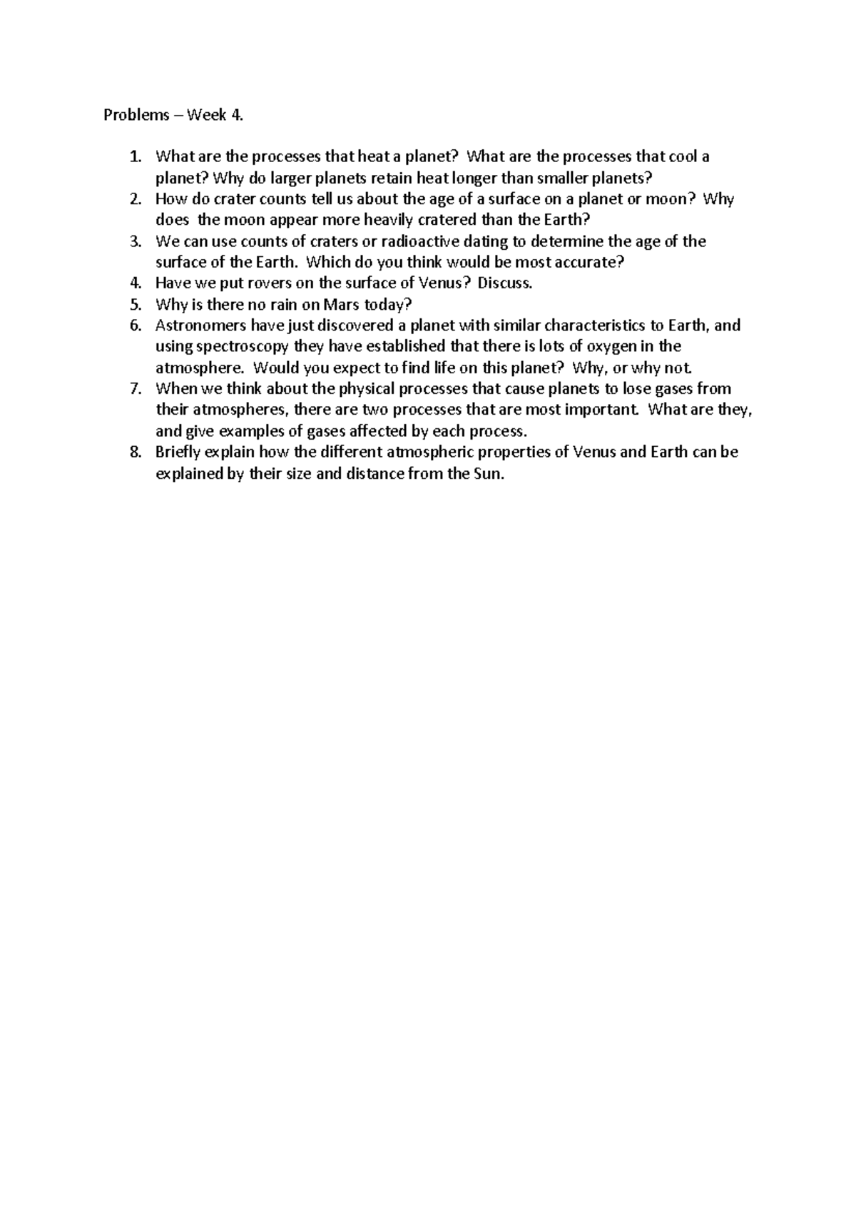 Problems for week 4 - MST prep - Warning: TT: undefined function: 32 Problems – Week 4. What are ...
