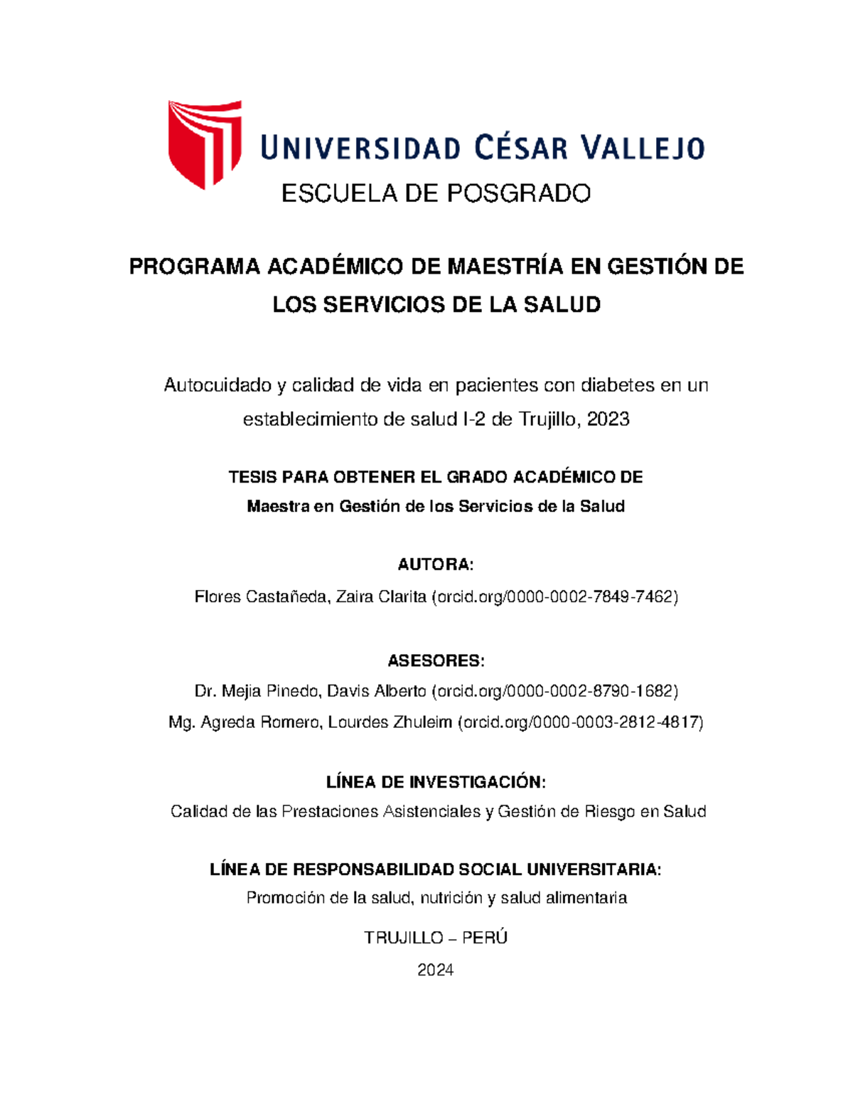 Flores CZC-SD - ESCUELA DE POSGRADO caratula PROGRAMA ACADÉMICO DE MAESTRÍA EN GESTIÓN DE LOS ...