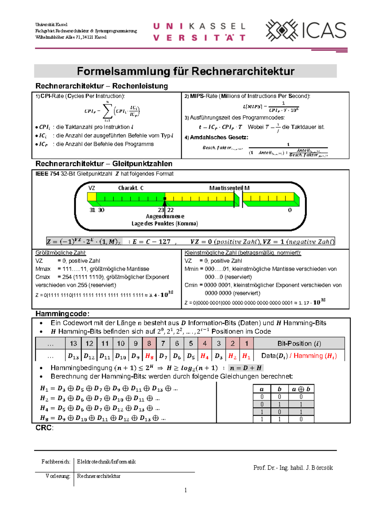 Formel-Sammlung Stand Final - Warning: TT: undefined function: 32 Warning: TT: undefined ...