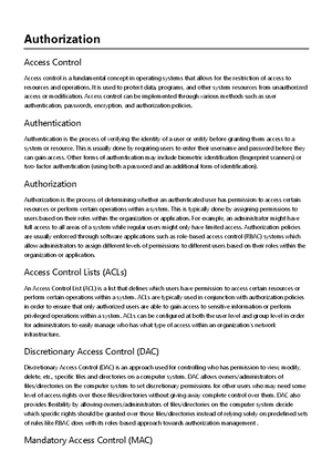 Authentication in Operating Systems - Authentication Authentication ...