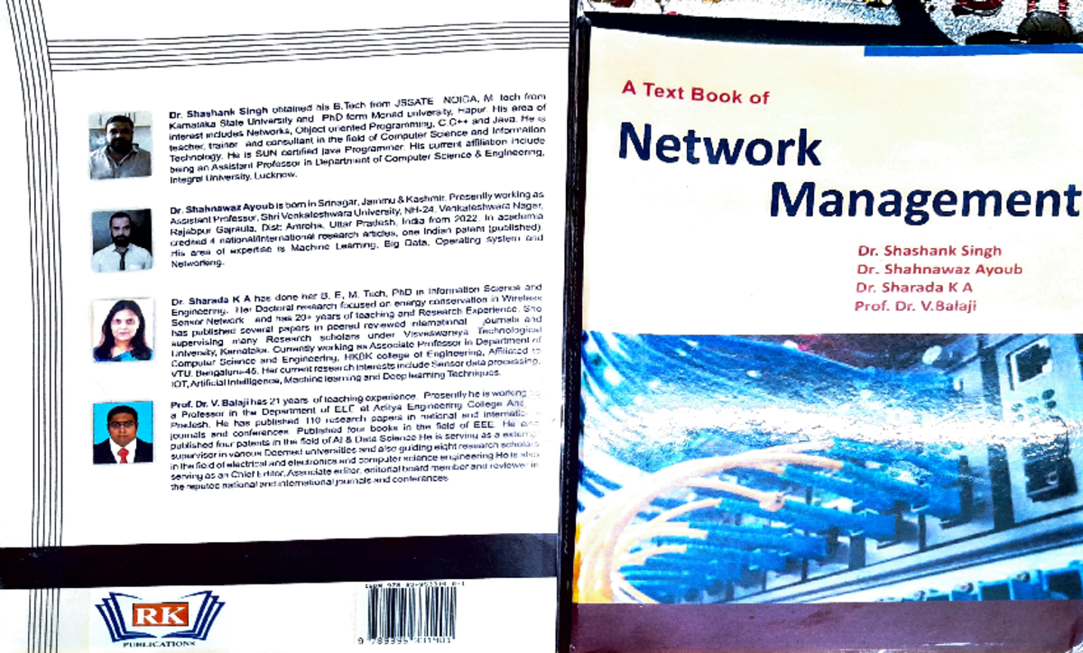 Network Management - Software engineering - Dr. Shashank Singh obtained ...