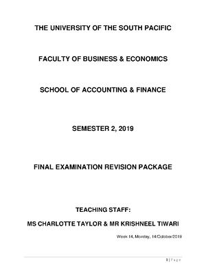 EC 203 Tutorial 10 and 11 - EC 203 Economic Statistics The University ...