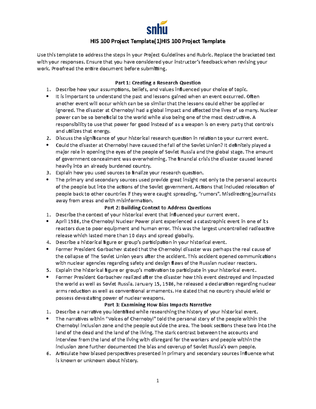HIS 100 Project Template - HIS 100 Project Template(1)HIS 100 Project ...