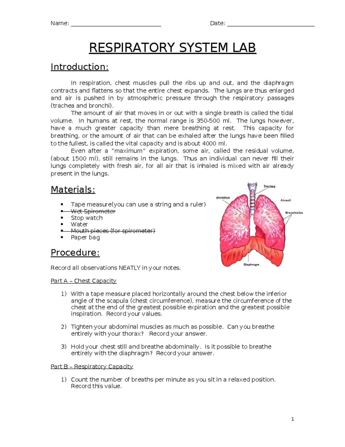 2 - Lab - Respiratory System 2020 - Name ...