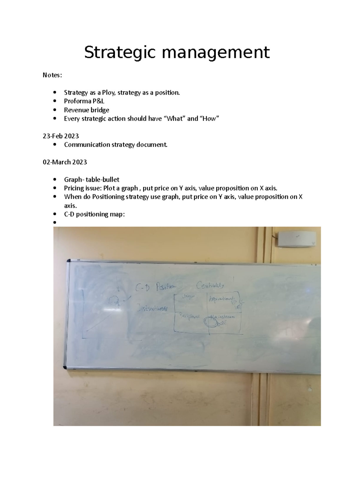 Strategic management - Strategic management Notes: Strategy as a Ploy ...