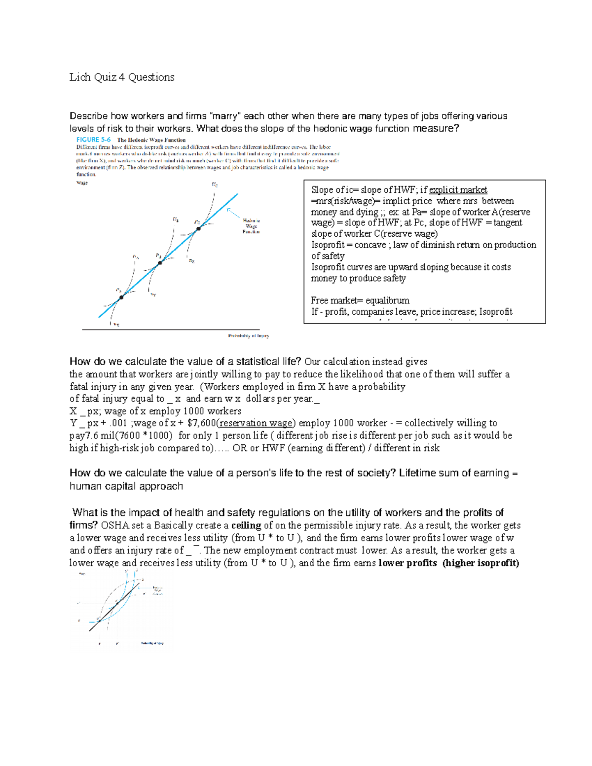 Econ 480 Quiz 4 - Summary Labor Economics - Lich Quiz 4 Questions Descr ...
