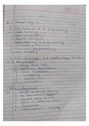 [Solved] Example of create operation on mongodb shell - ADM - Studocu