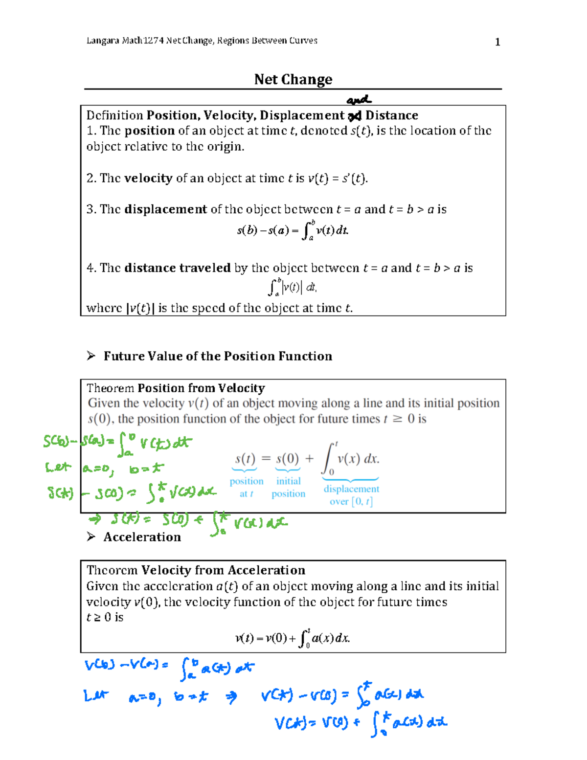 Math1274 Net Change Regions Between Curves - Net Change Definition ...